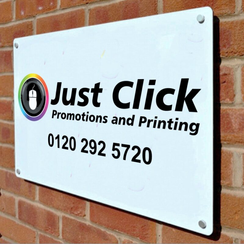 Aluminium Composite Dibond Signage - Just Click Printing Company, Poole ...