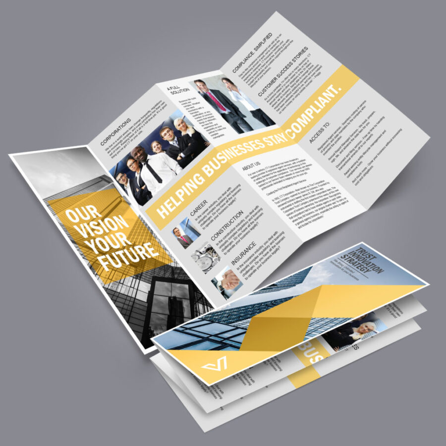 Tri Fold Leaflets - Just Click Printing Company, Poole