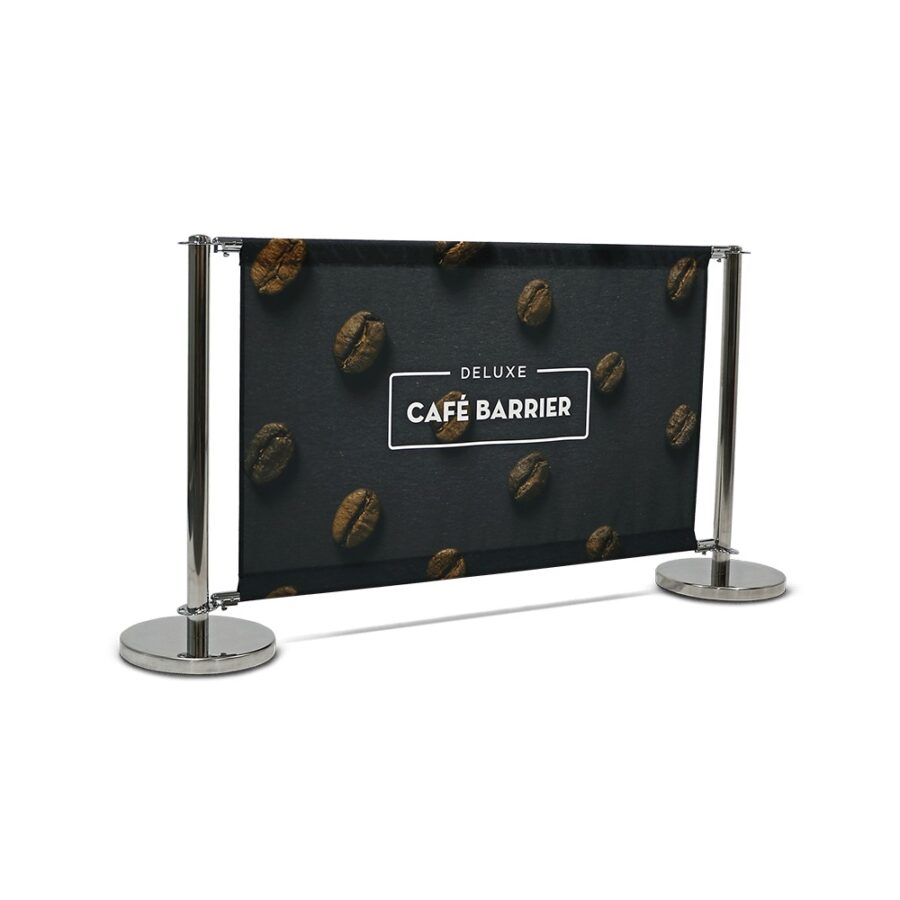 Custom Printed Café' Barriers - Just Click Printing Company, Poole