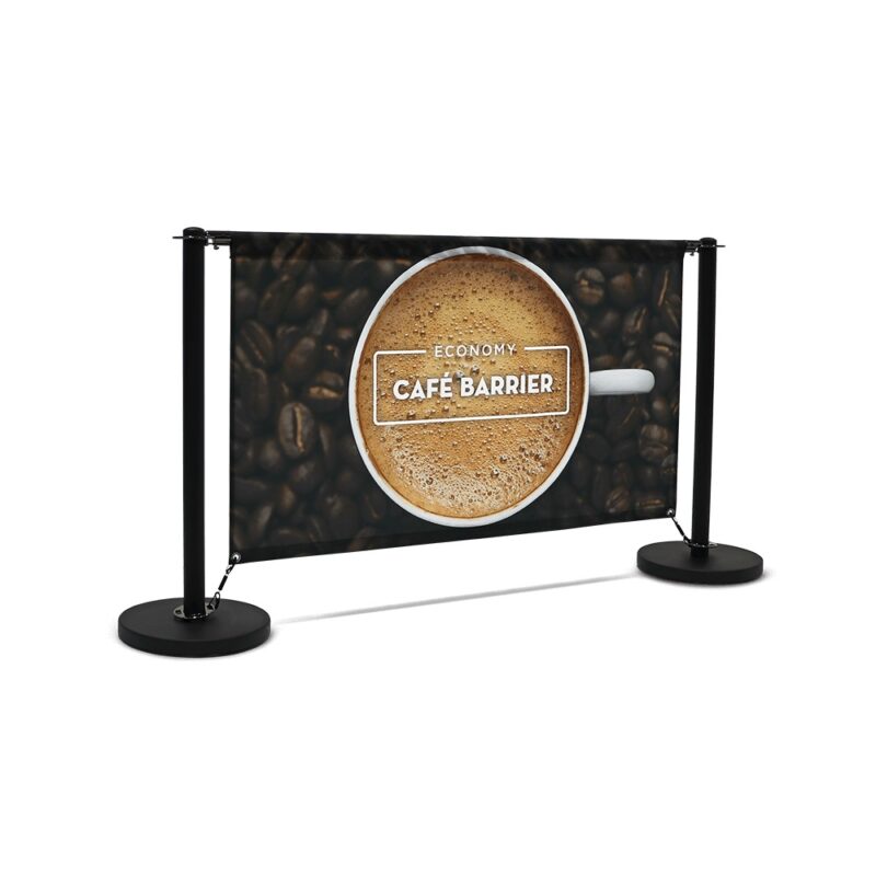 Custom Printed Café' Barriers - Just Click Printing Company, Poole and ...