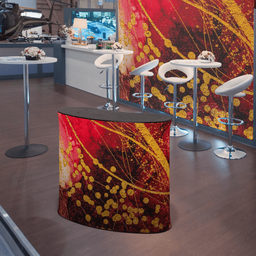 Curved Fabric Counter - Just Click Printing Company, Poole